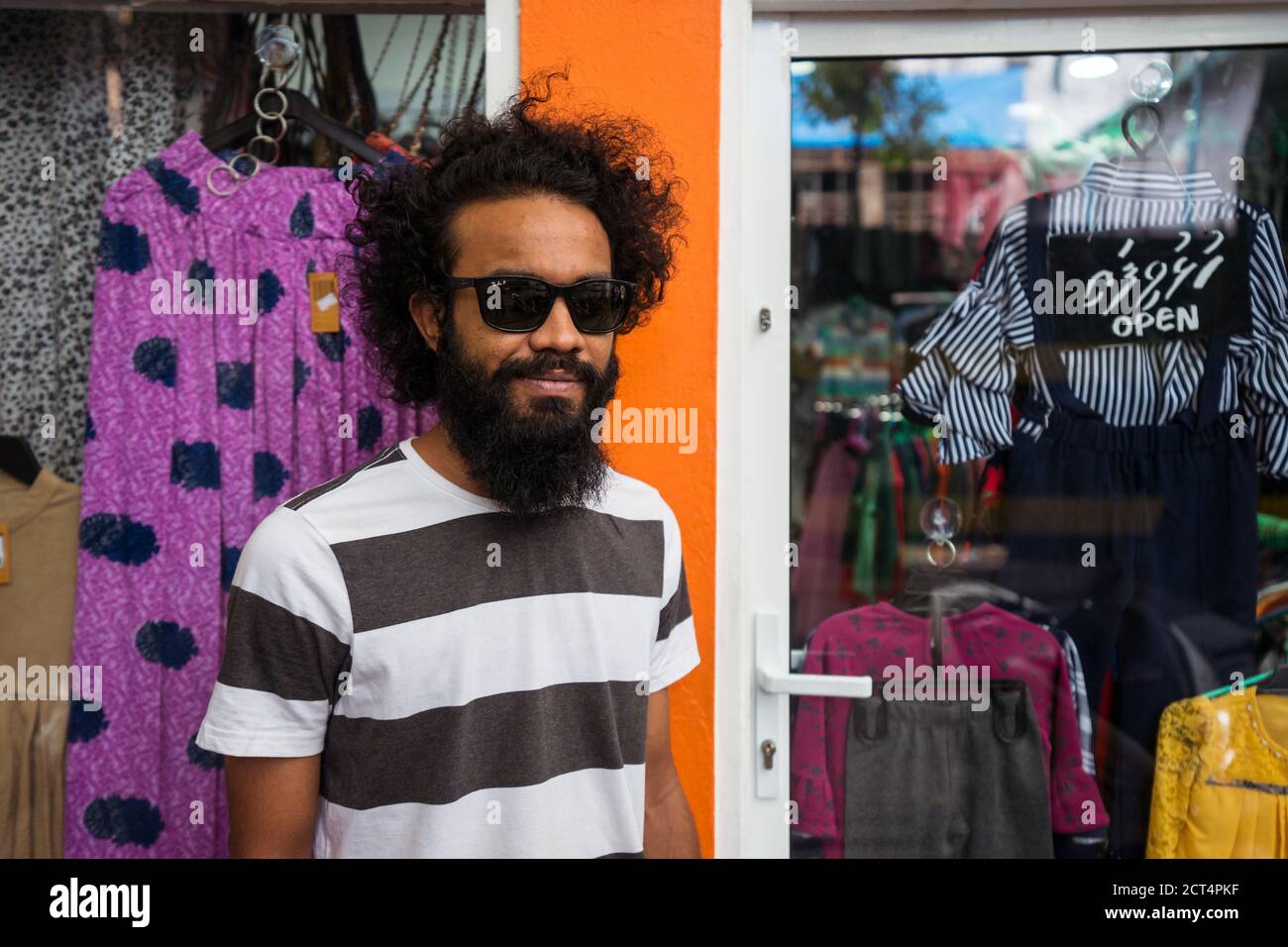 Male / Maldives - August 10, 2019: portrait of handsome Maldivian man ...