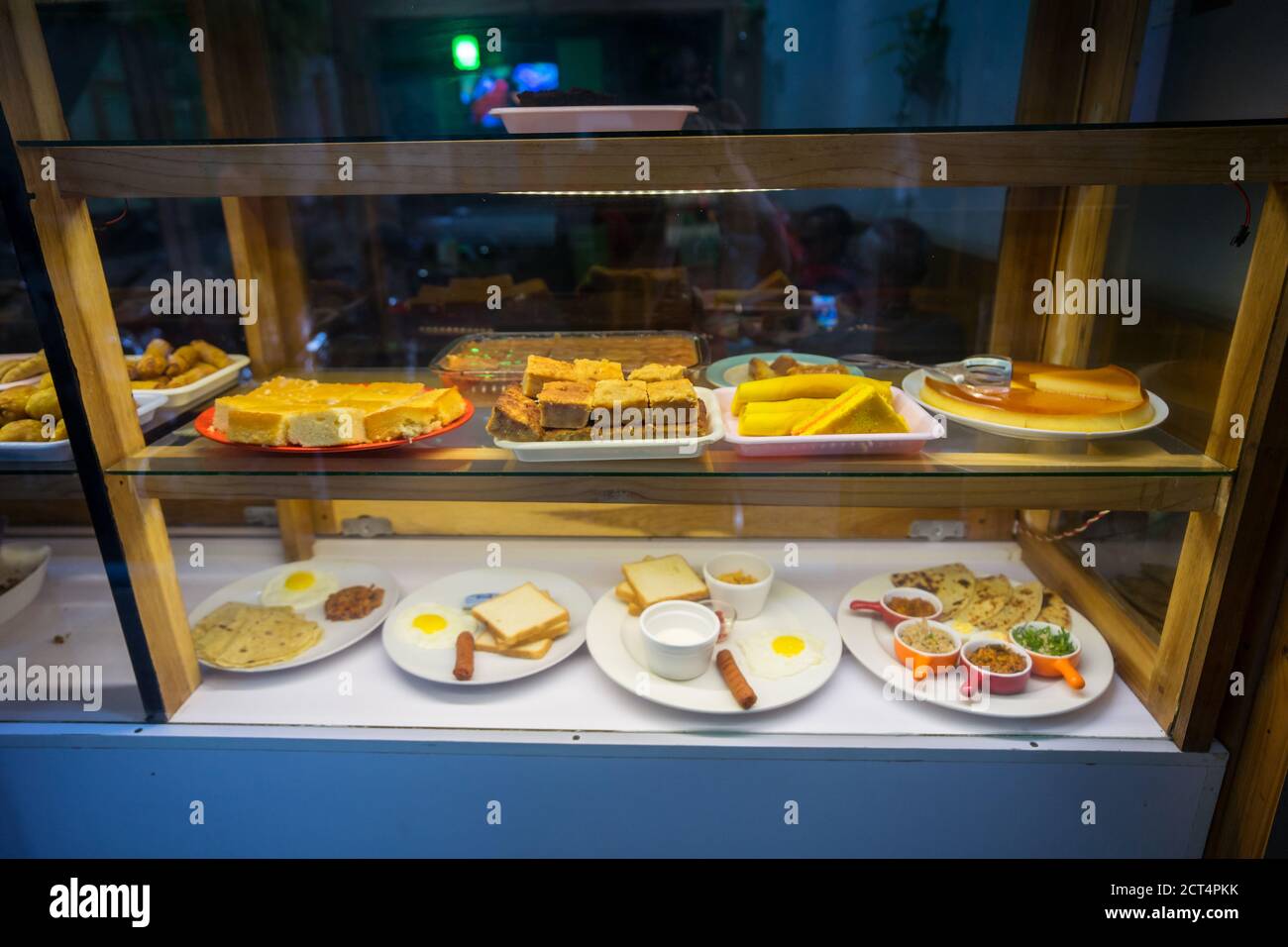Male / Maldives - August 10, 2019: snacks and ready-made food displayed ...