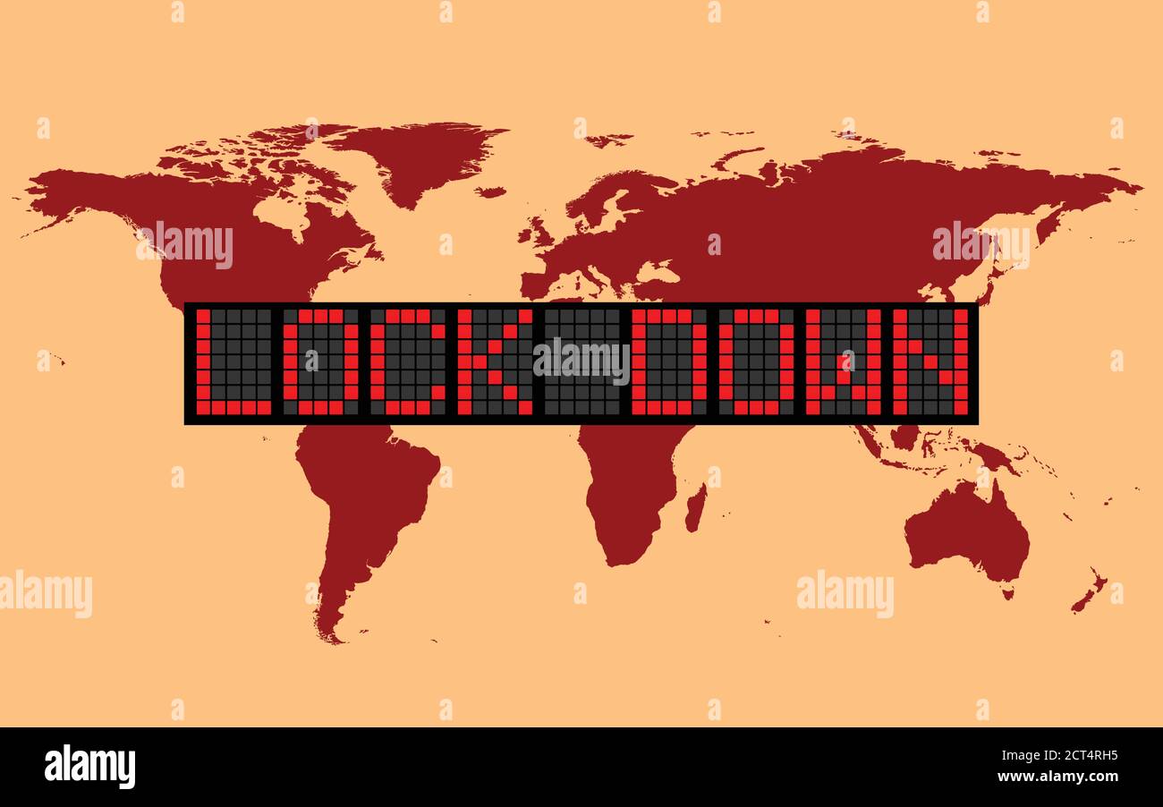 Illustration Vector Graphic Of World Lockdown Stock Vector Image & Art ...