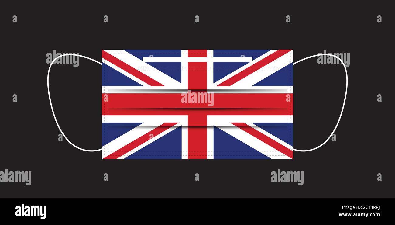 Face mask on flag Stock Vector Images - Alamy