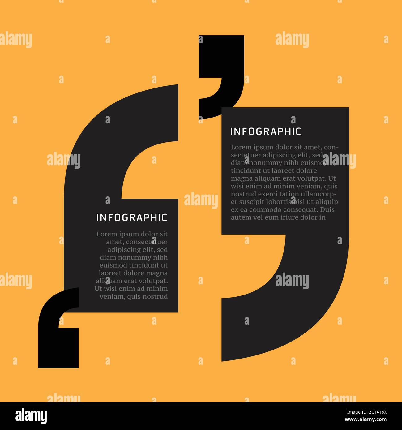 Graphic design of Quotation marks informations Stock Vector Image & Art ...