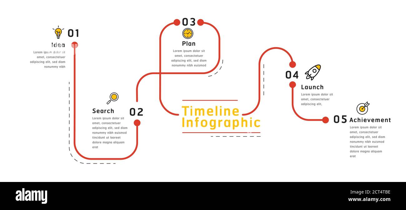Business timeline workflow color infographics Stock Vector Image & Art ...