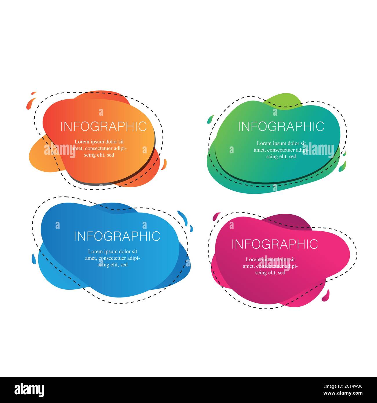 Vector Infographic label design template with icons 4 options Stock ...