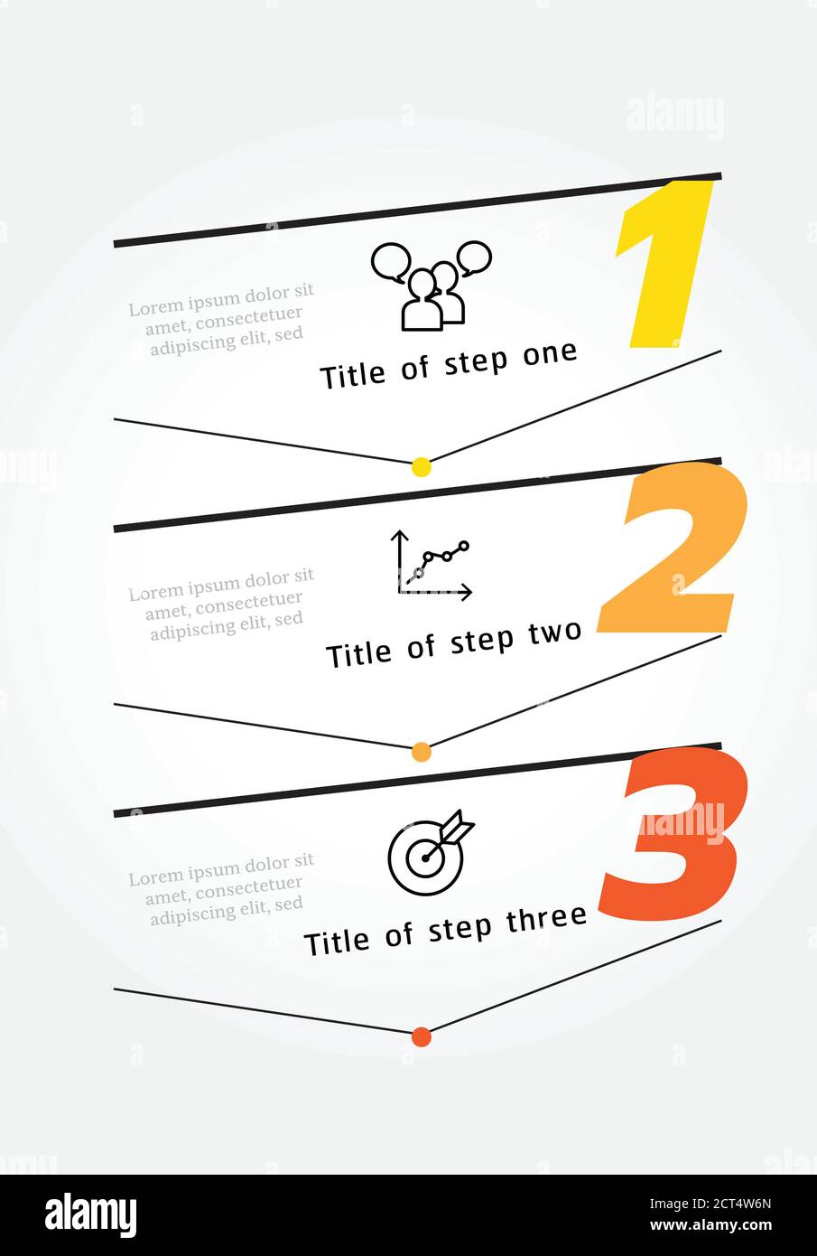 Vector Infographic label design template with icons 3 options Stock ...