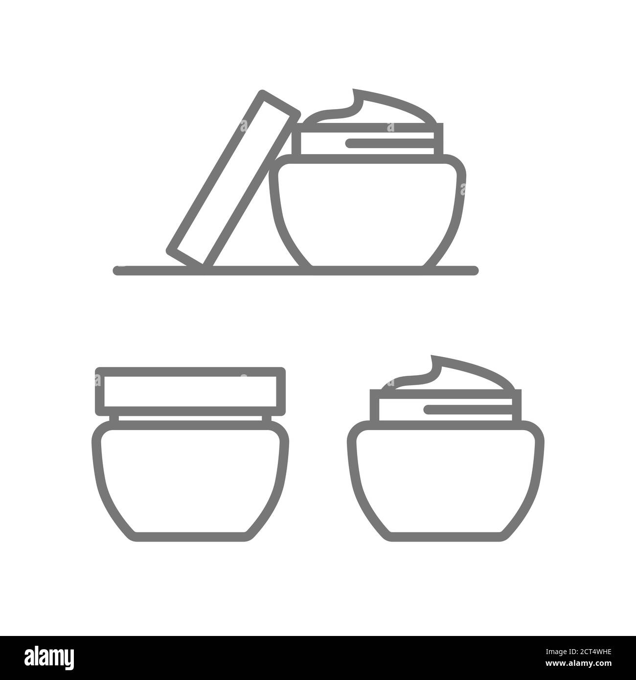 Cream jar face icon Cut Out Stock Images & Pictures - Alamy
