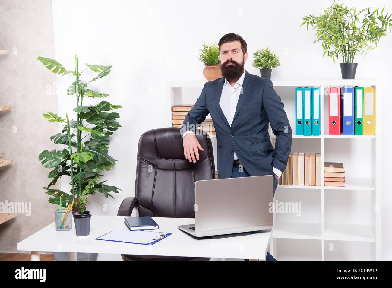 Back to office. Man returning to workplace after covid-19 Stock Photo ...