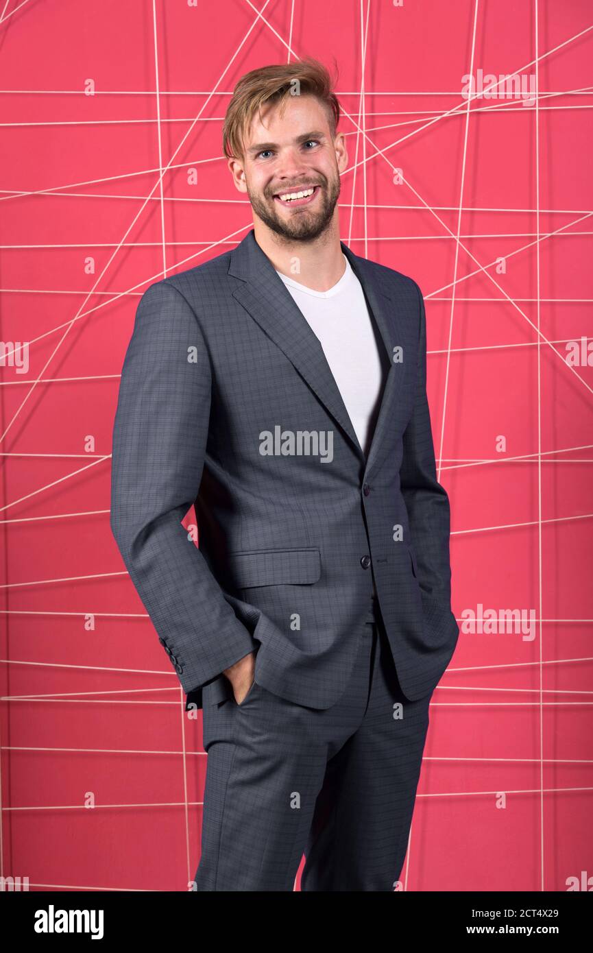 Guy unshaved office manager. Manager dress code. Man well groomed ...