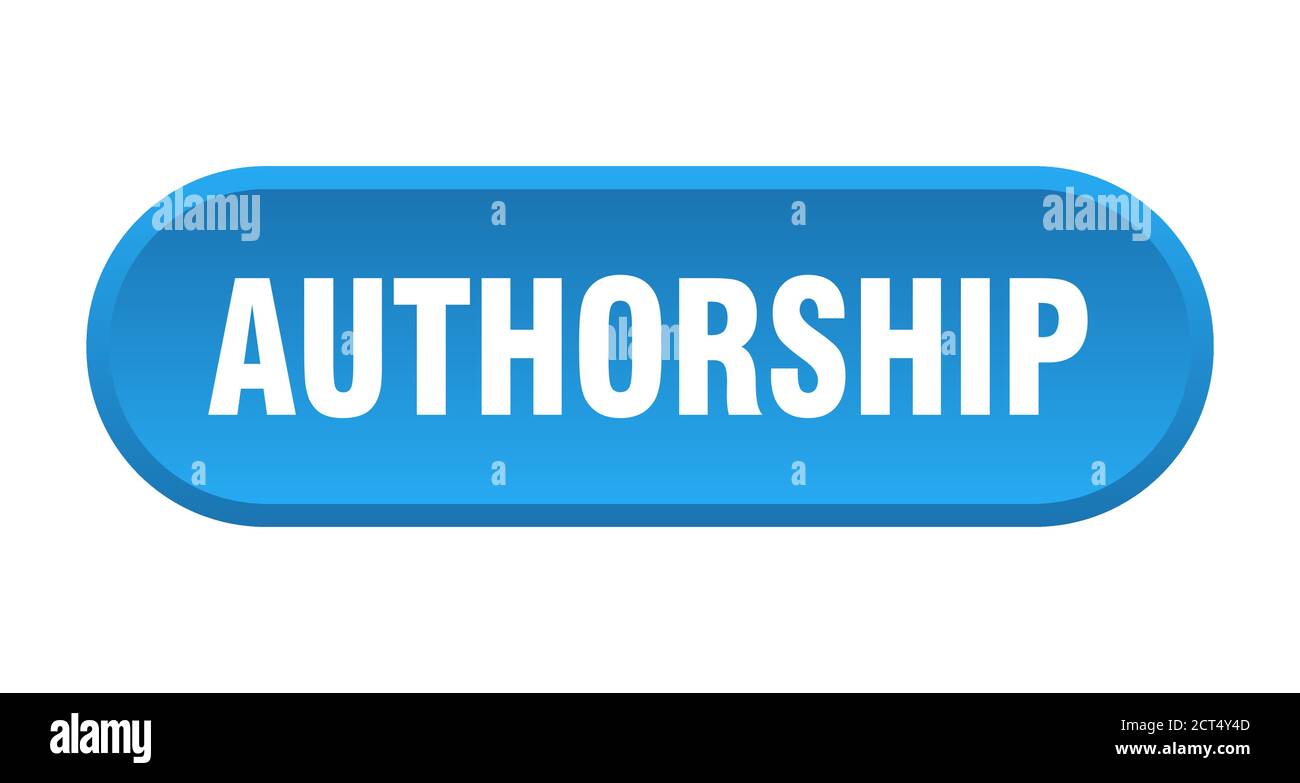 authorship button. rounded sign isolated on white background Stock ...