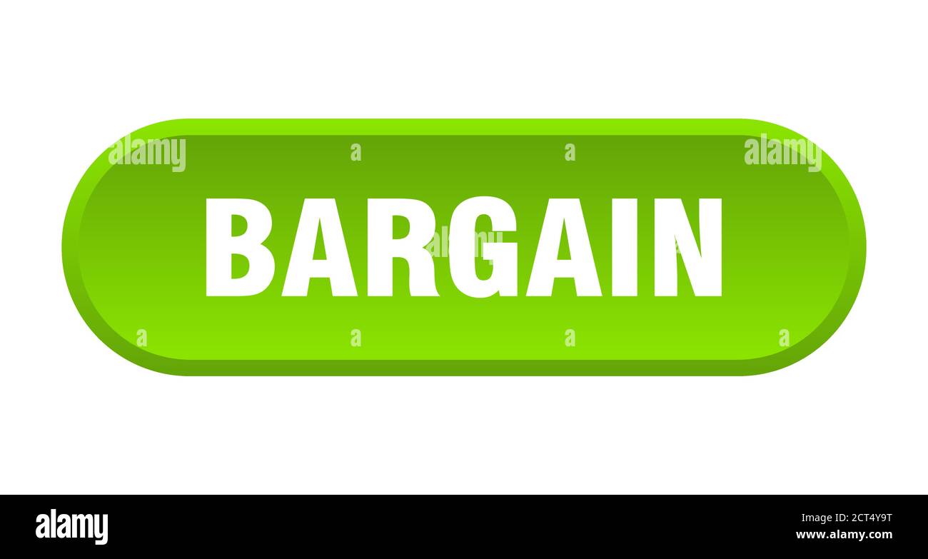 bargain button. rounded sign isolated on white background Stock Vector ...