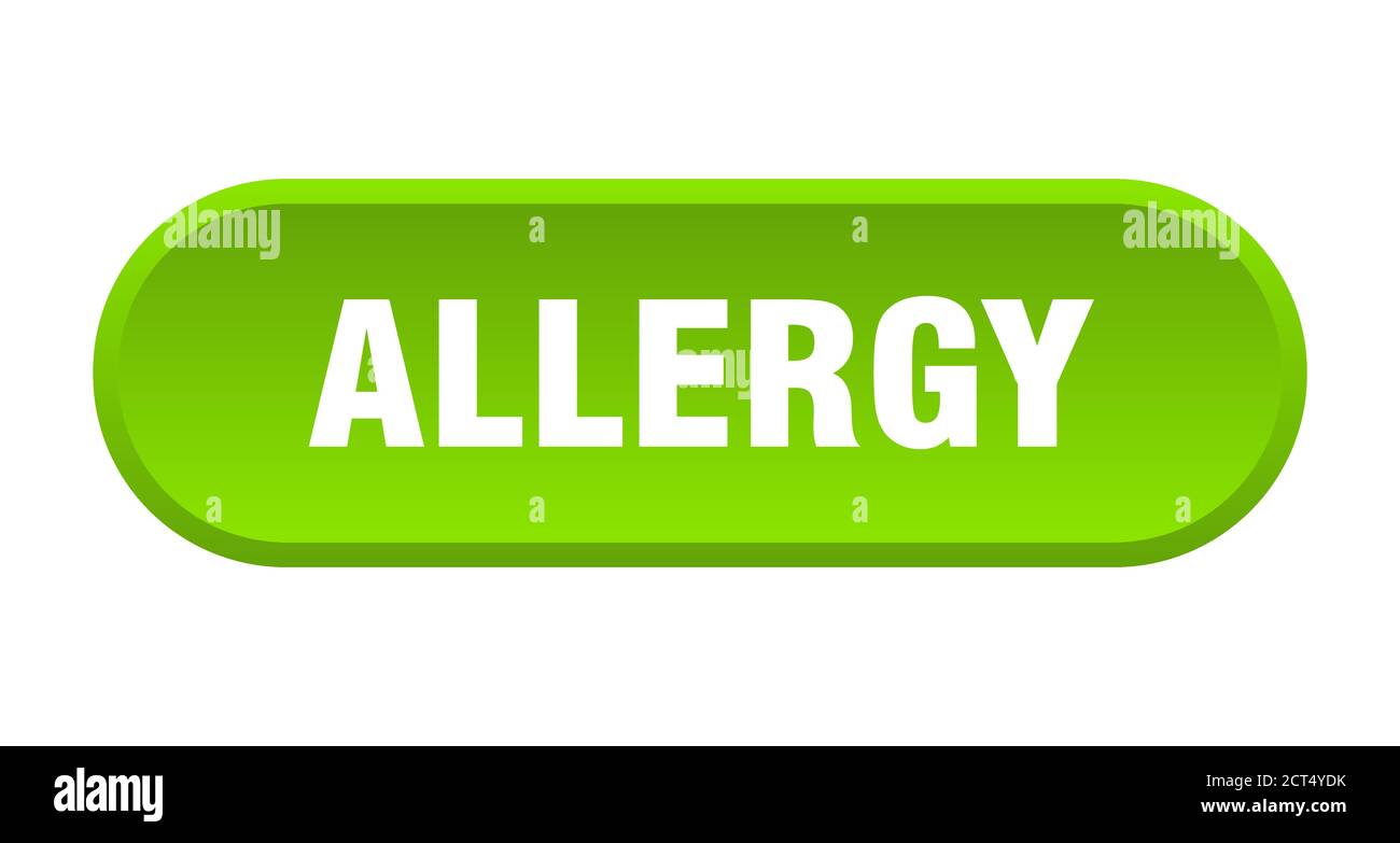 allergy button. rounded sign isolated on white background Stock Vector Image & Art - Alamy