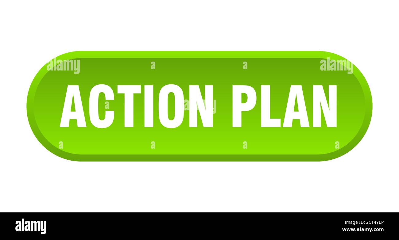 action plan button. rounded sign isolated on white background Stock ...