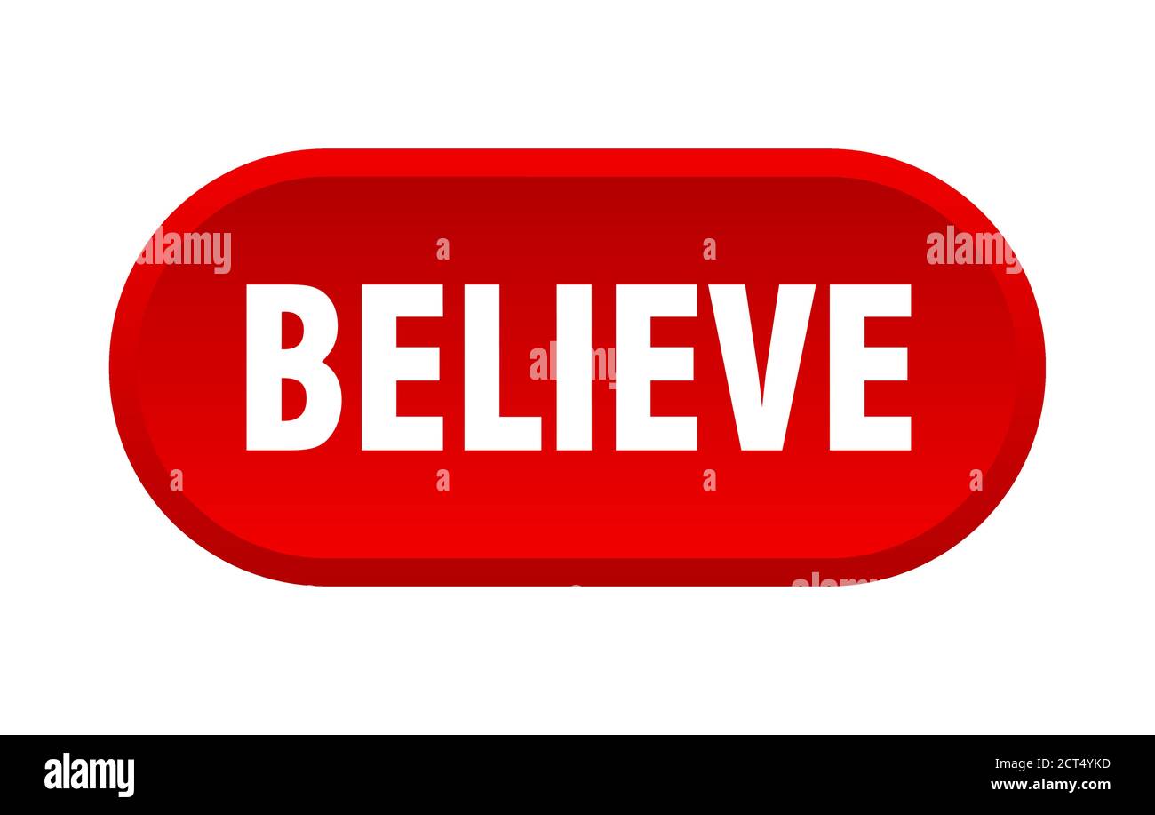 believe button. rounded sign isolated on white background Stock Vector ...