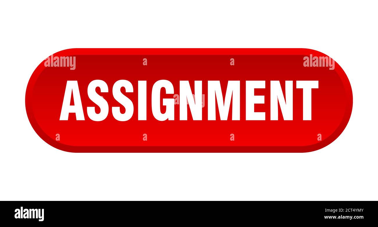 assignment button. rounded sign isolated on white background Stock Vector Image & Art - Alamy