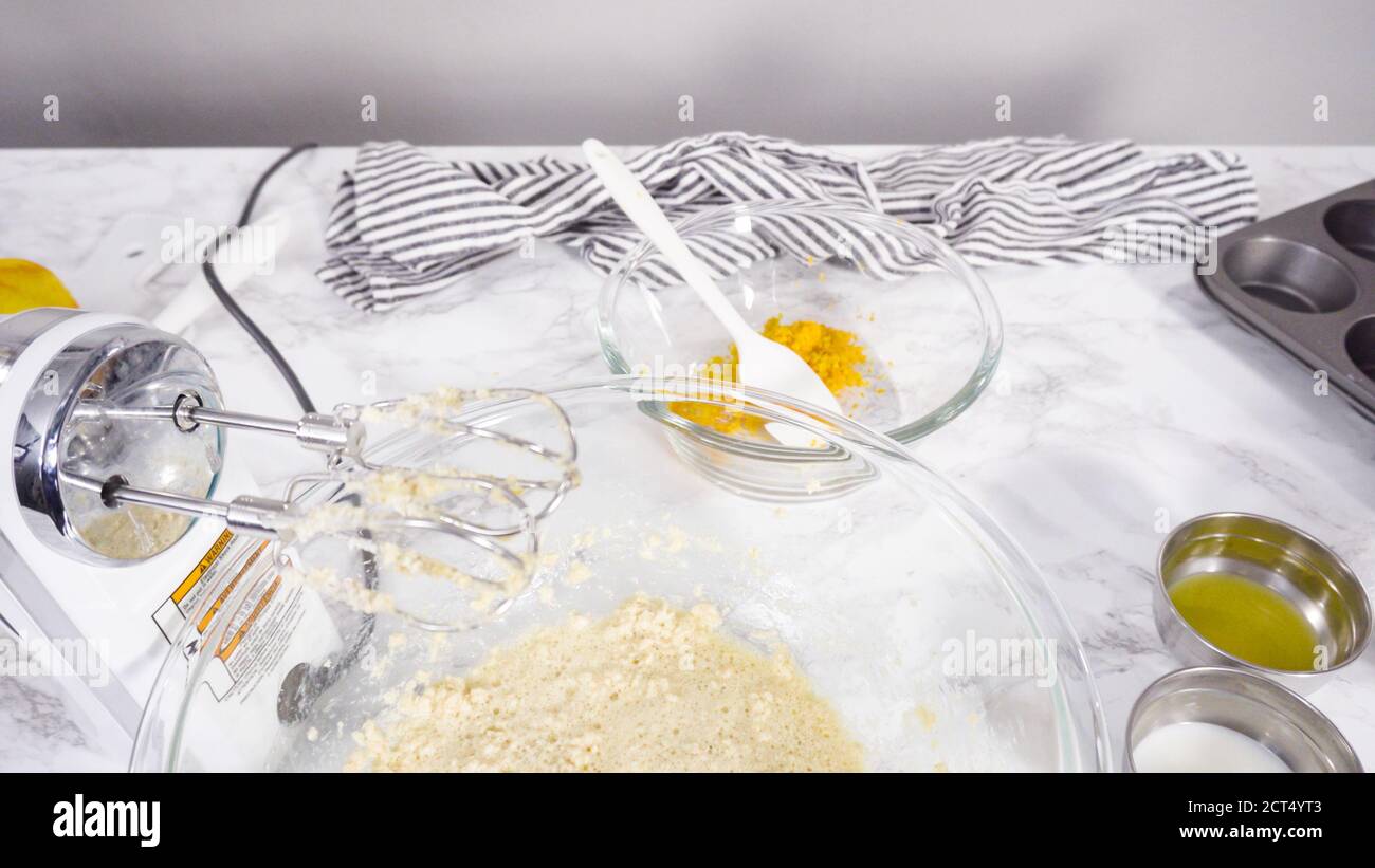 Step by step. Zesting an orange to make an orange glaze Stock Photo - Alamy