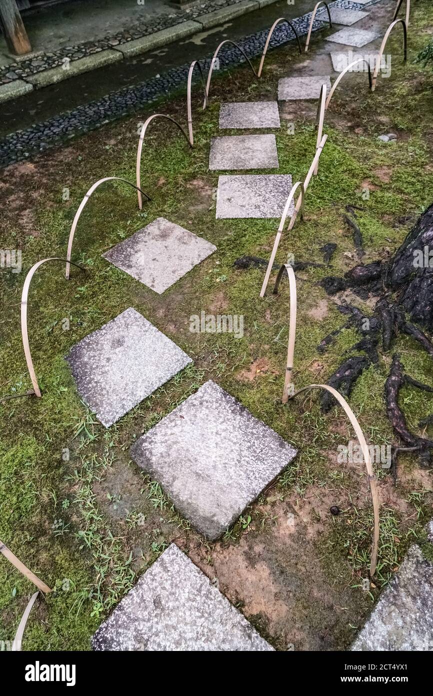 Tobi-ishi, stepping stones at the Japanese Garden of Katsura Imperial ...