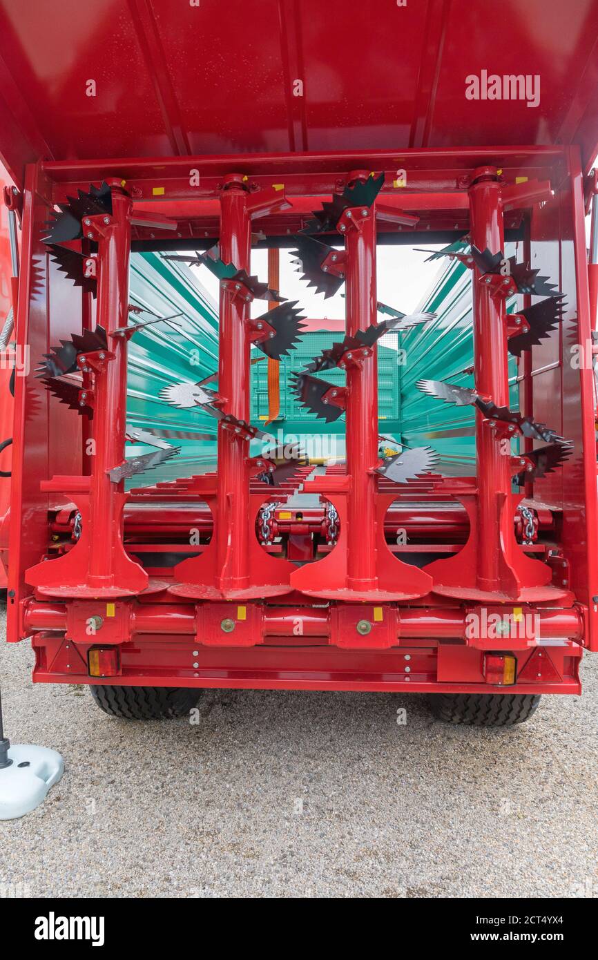 Manure Spreader Machine Trailer for Agriculture Stock Photo - Alamy