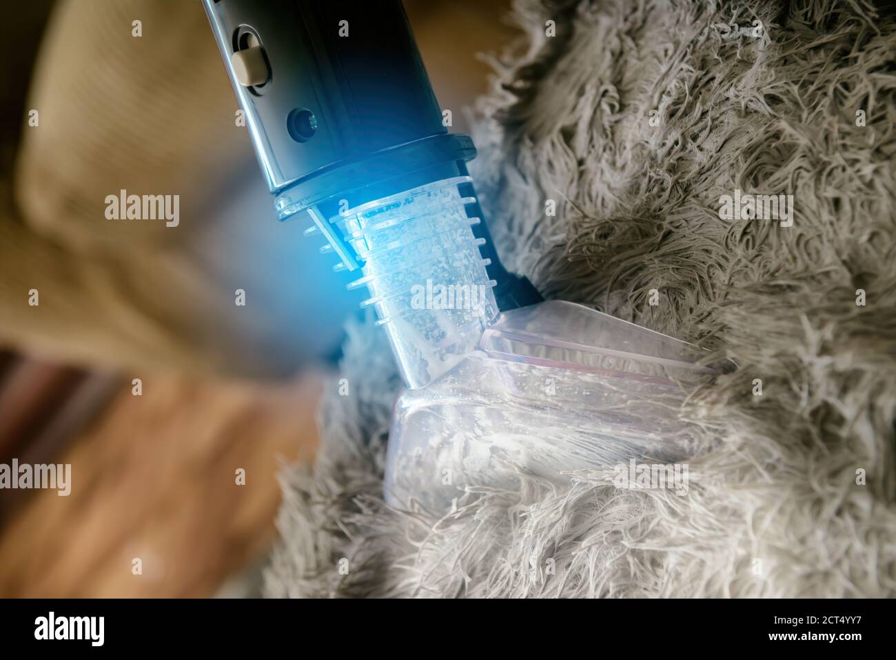 Cleaning dirt with machine extractor vacuum cleaner Stock Photo - Alamy