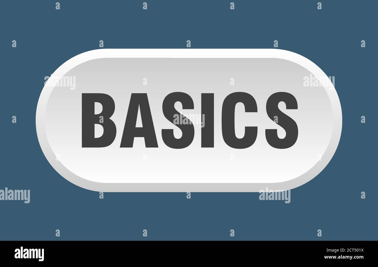 basics button. rounded sign isolated on white background Stock Vector Image & Art - Alamy
