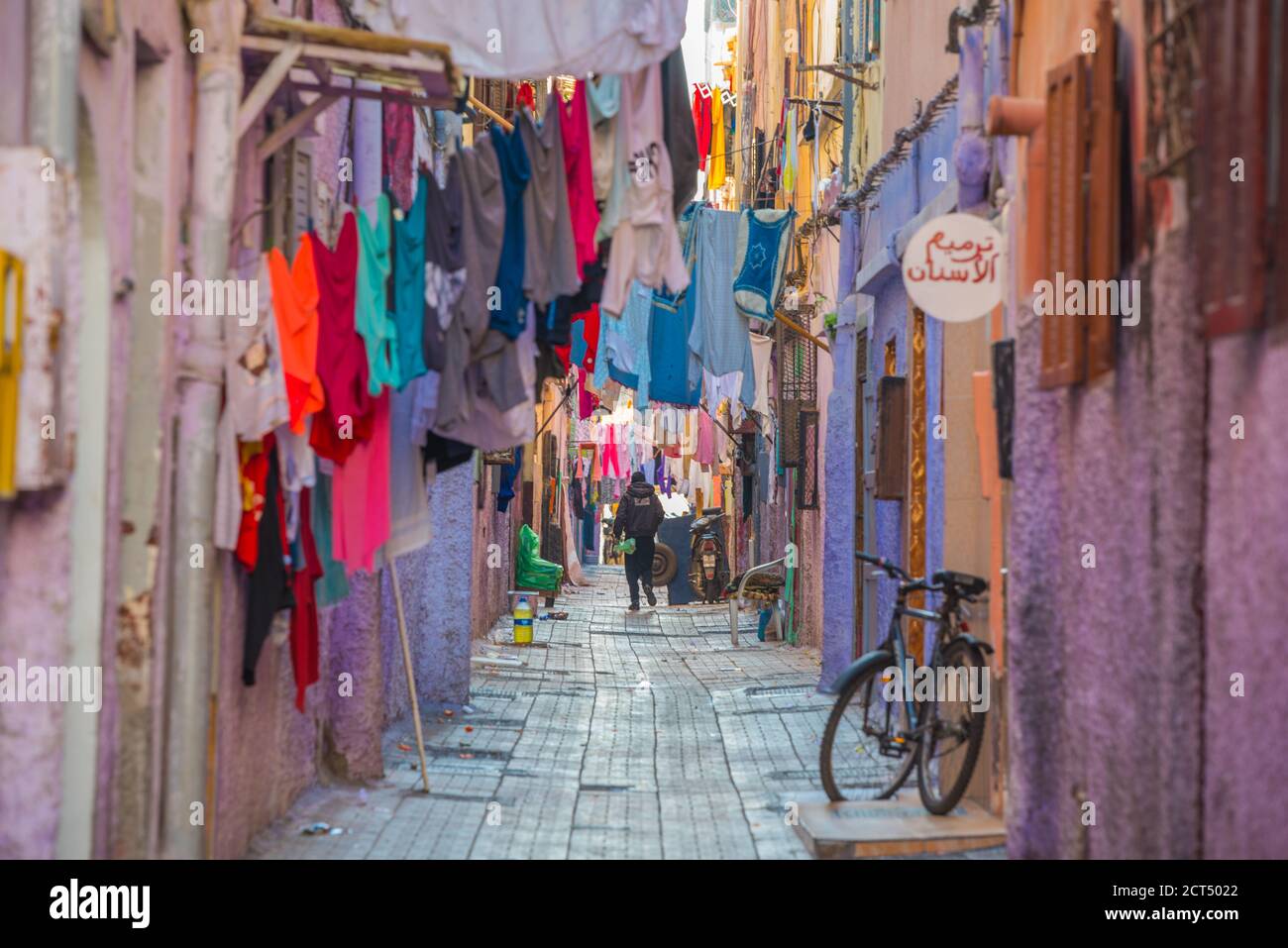 Casablanca, Morocco: 09/10/2019: one of the main street in the city ...