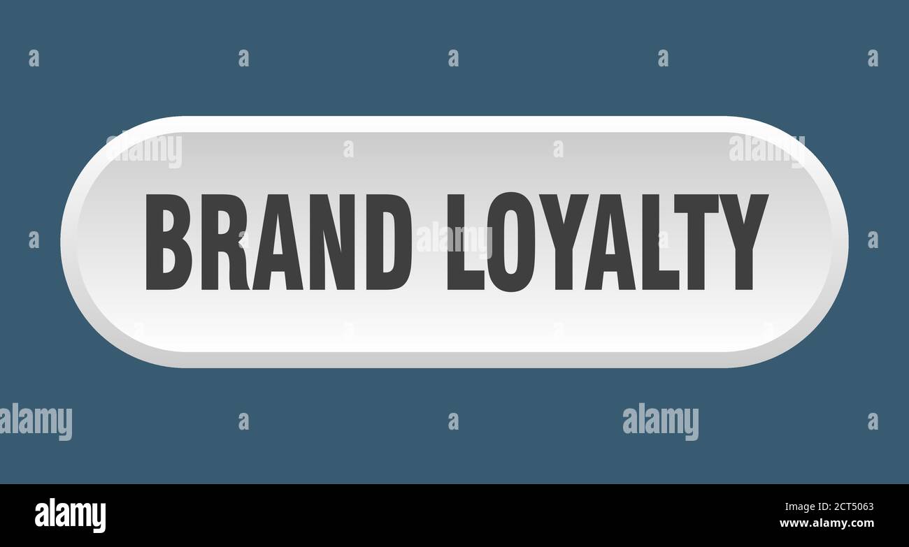 brand loyalty button. rounded sign isolated on white background Stock ...