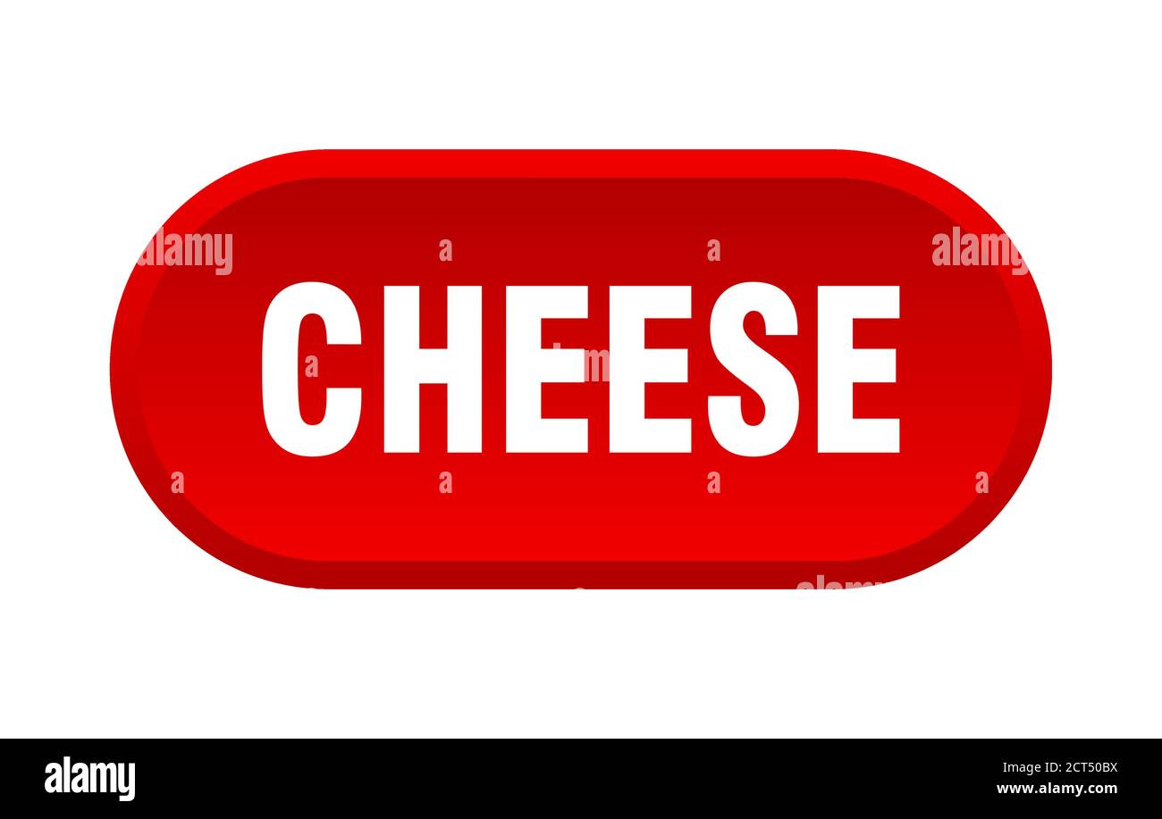 cheese button. rounded sign isolated on white background Stock Vector ...