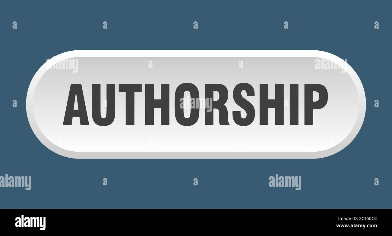 authorship button. rounded sign isolated on white background Stock ...