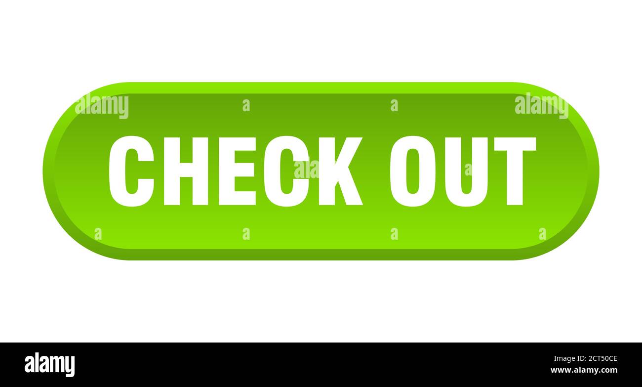 check out button. rounded sign isolated on white background Stock ...