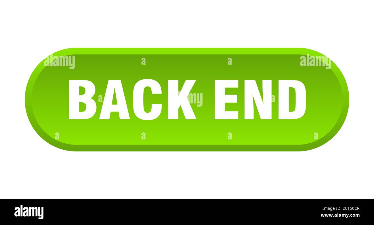 back end button. rounded sign isolated on white background Stock Vector ...