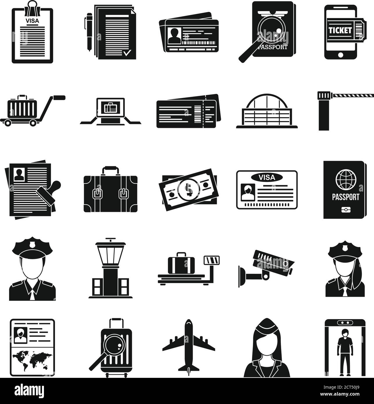 Departure gate control Cut Out Stock Images & Pictures - Alamy