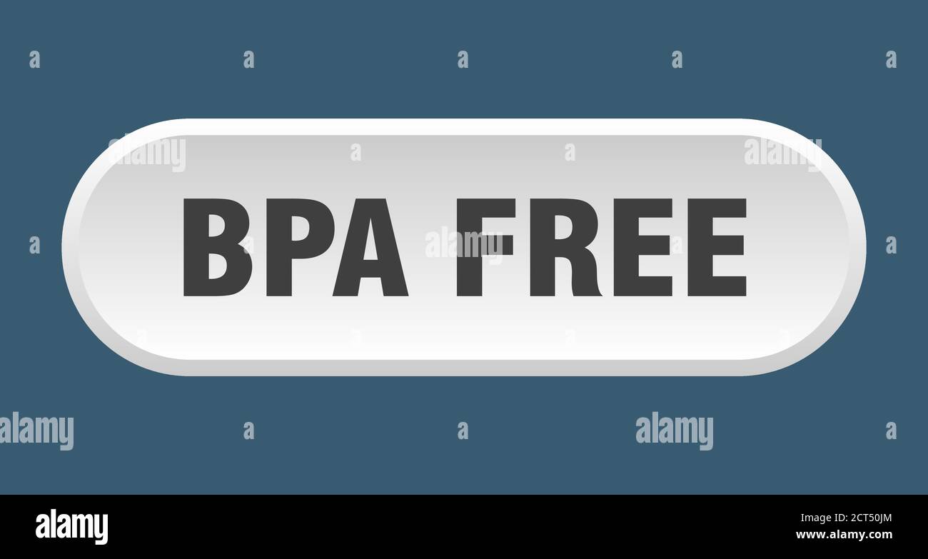 bpa free button. rounded sign isolated on white background Stock Vector ...