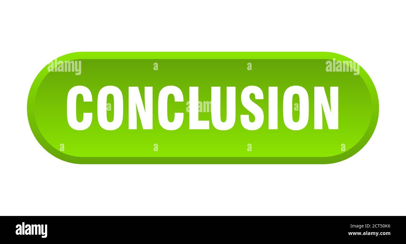 conclusion button. rounded sign isolated on white background Stock ...