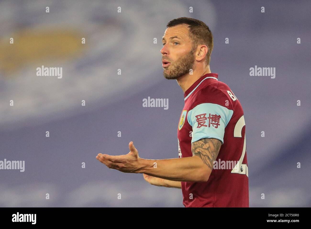 Phil Bardsley (26) of Burnley reacts during the game Stock Photo - Alamy