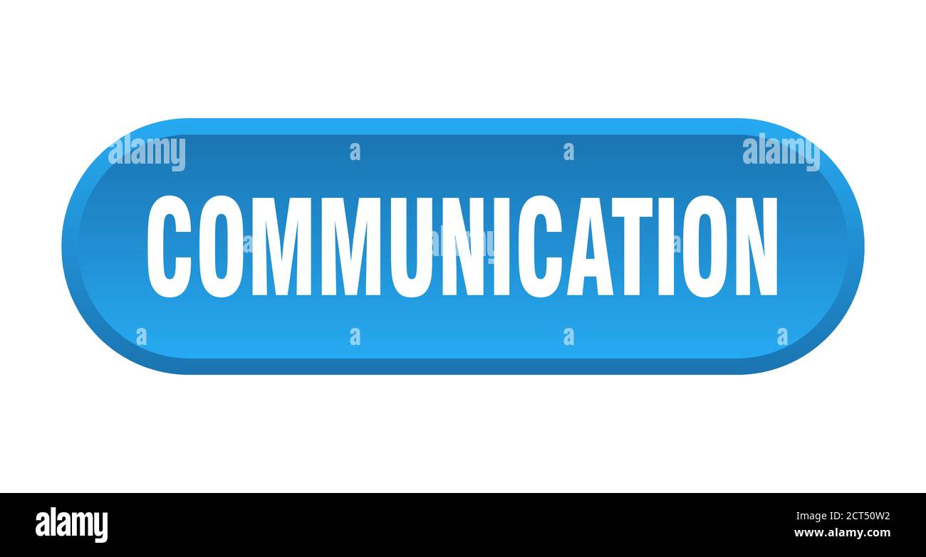 communication button. rounded sign isolated on white background Stock ...