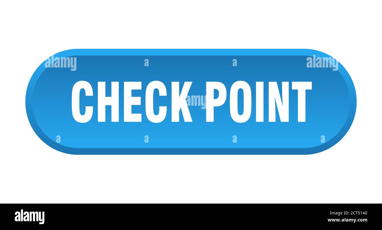 check point button. rounded sign isolated on white background Stock ...