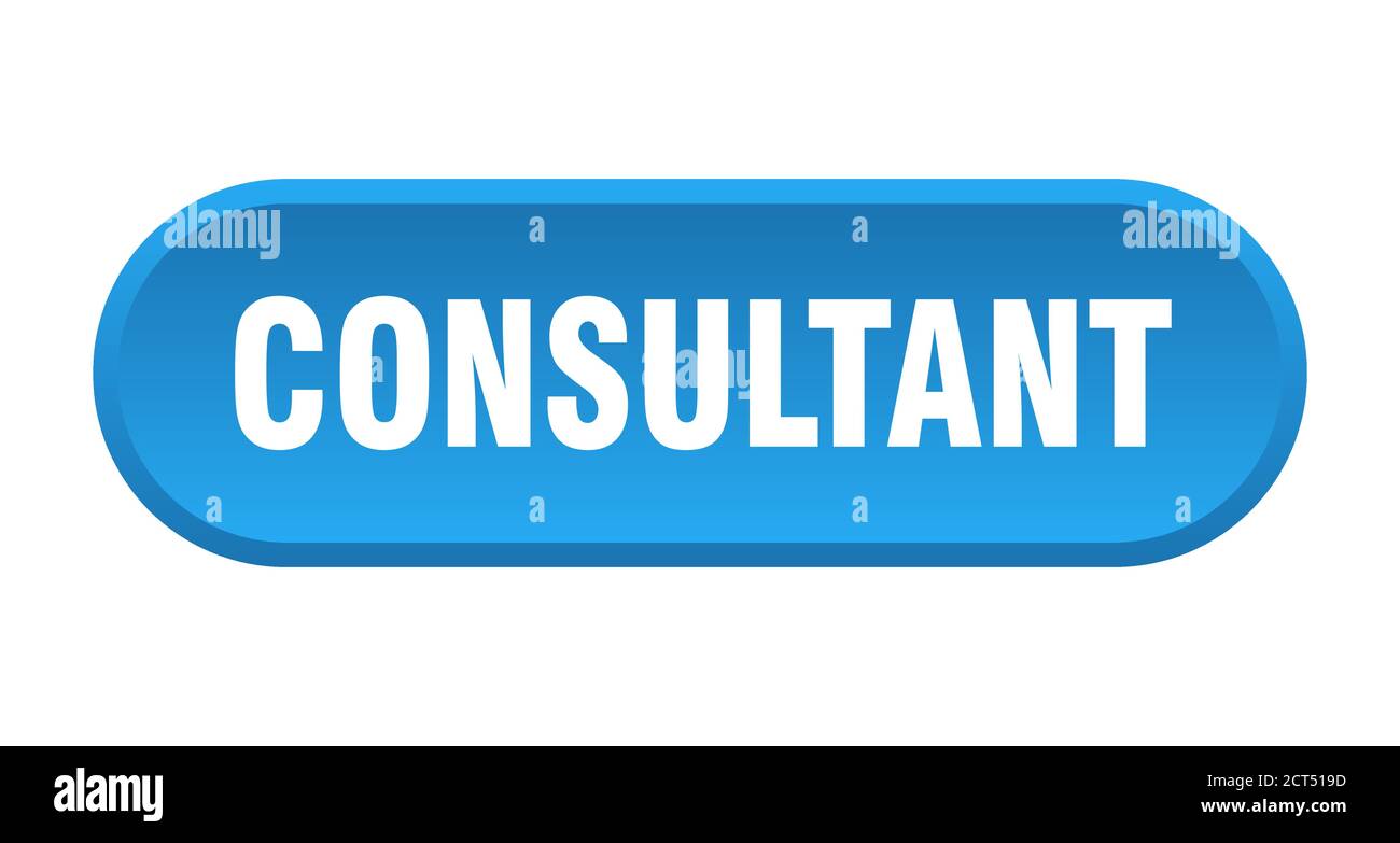 consultant button. rounded sign isolated on white background Stock ...
