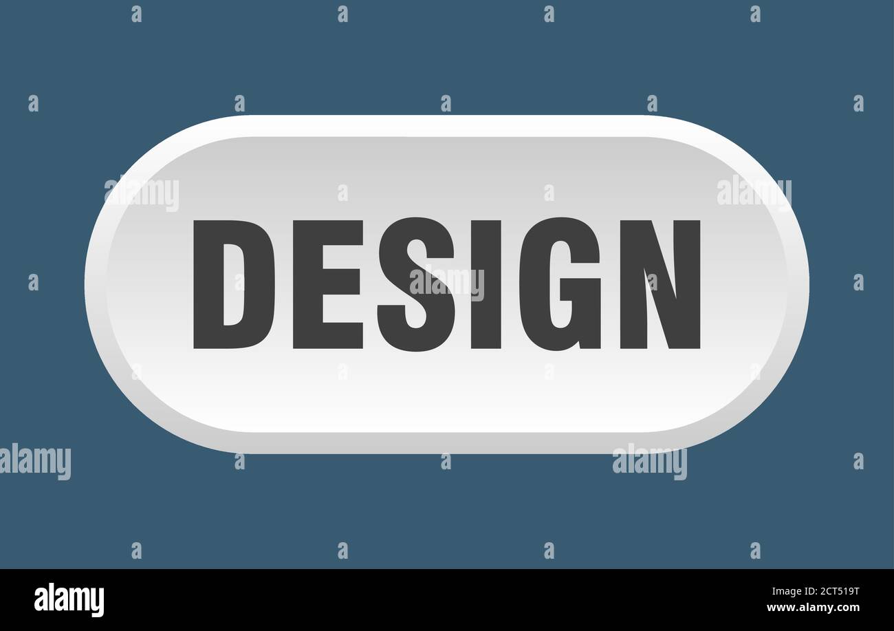 design button. rounded sign isolated on white background Stock Vector ...