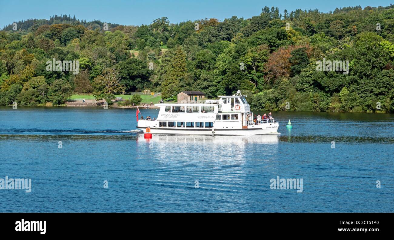 Sweeney Cruise Co. Cruise ship Silver Marlin returns to balloch at Loch ...