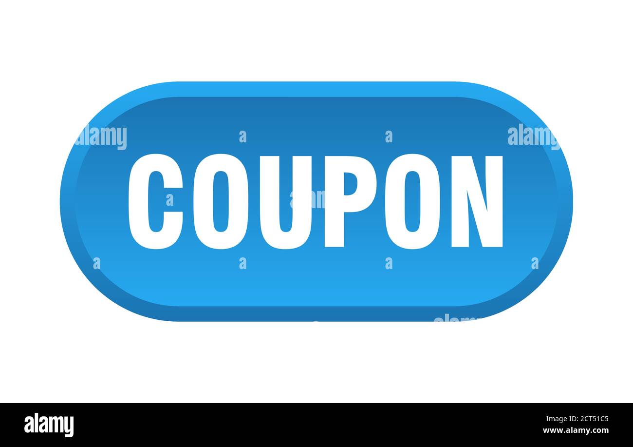 coupon button. rounded sign isolated on white background Stock Vector ...