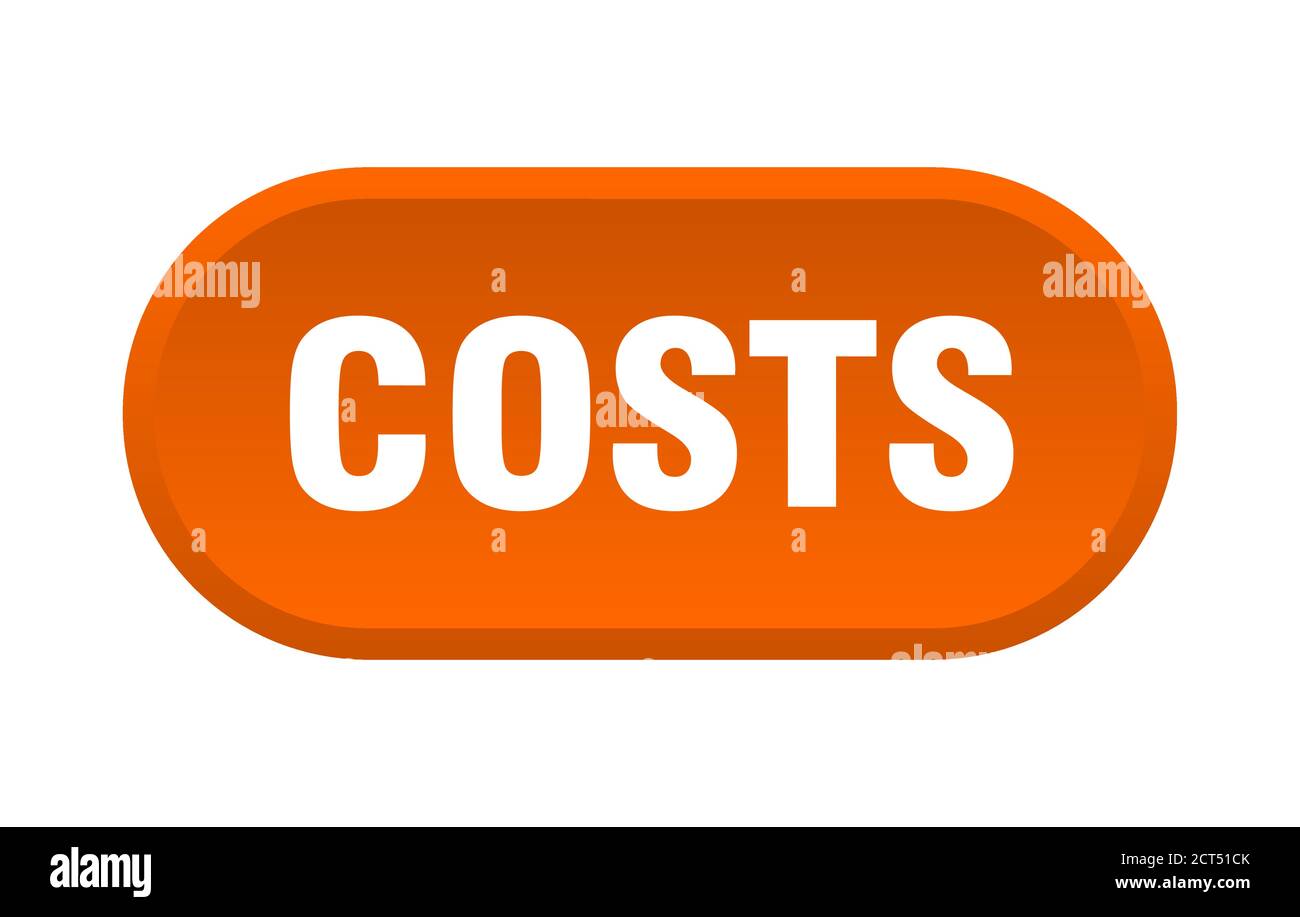 costs button. rounded sign isolated on white background Stock Vector ...