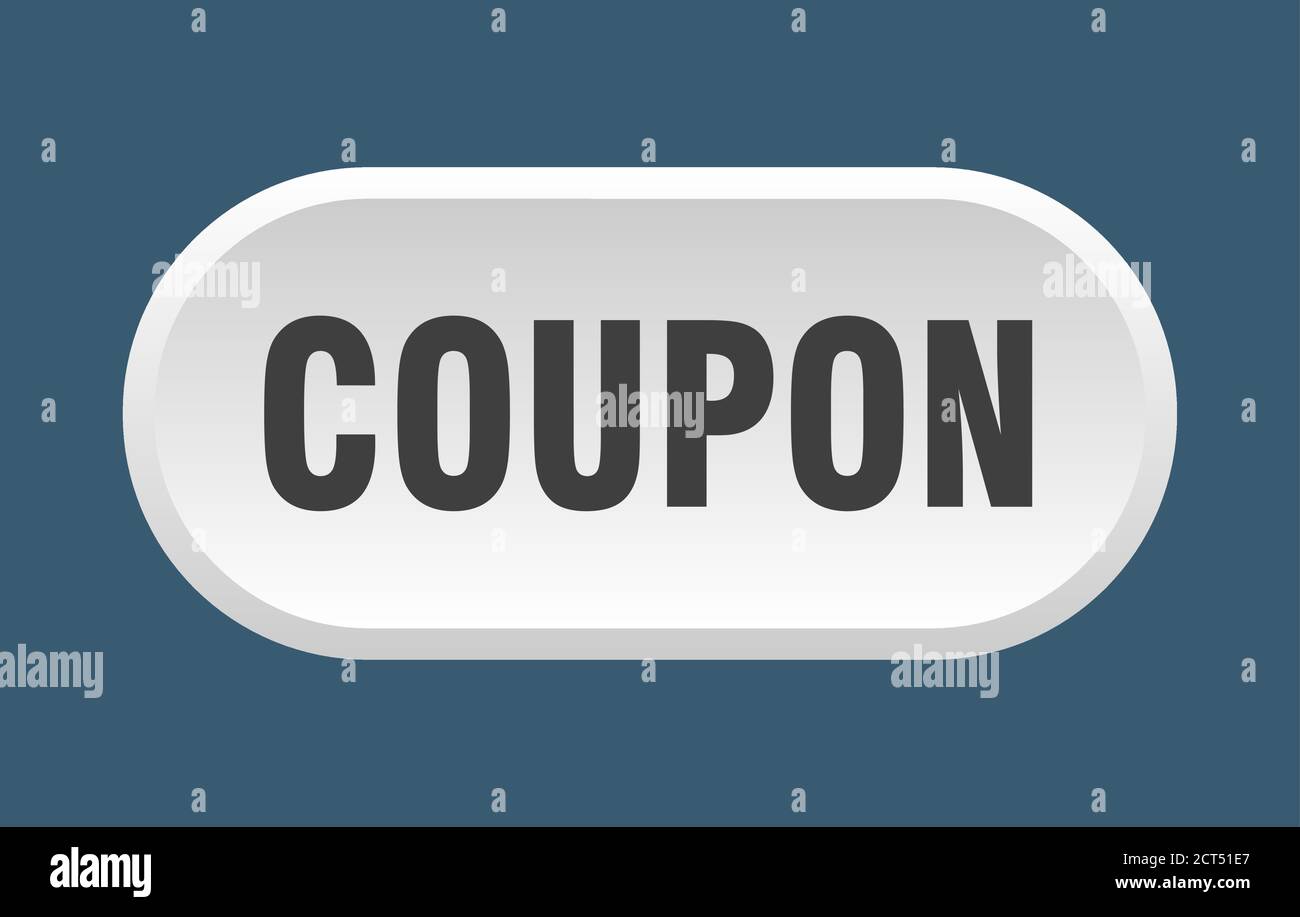 coupon button. rounded sign isolated on white background Stock Vector ...