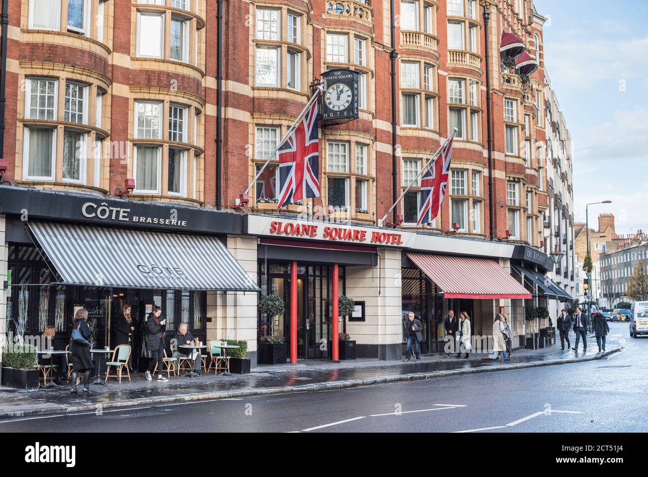 Sloane Square Hotel, Sloane Square, London, England Stock Photo - Alamy