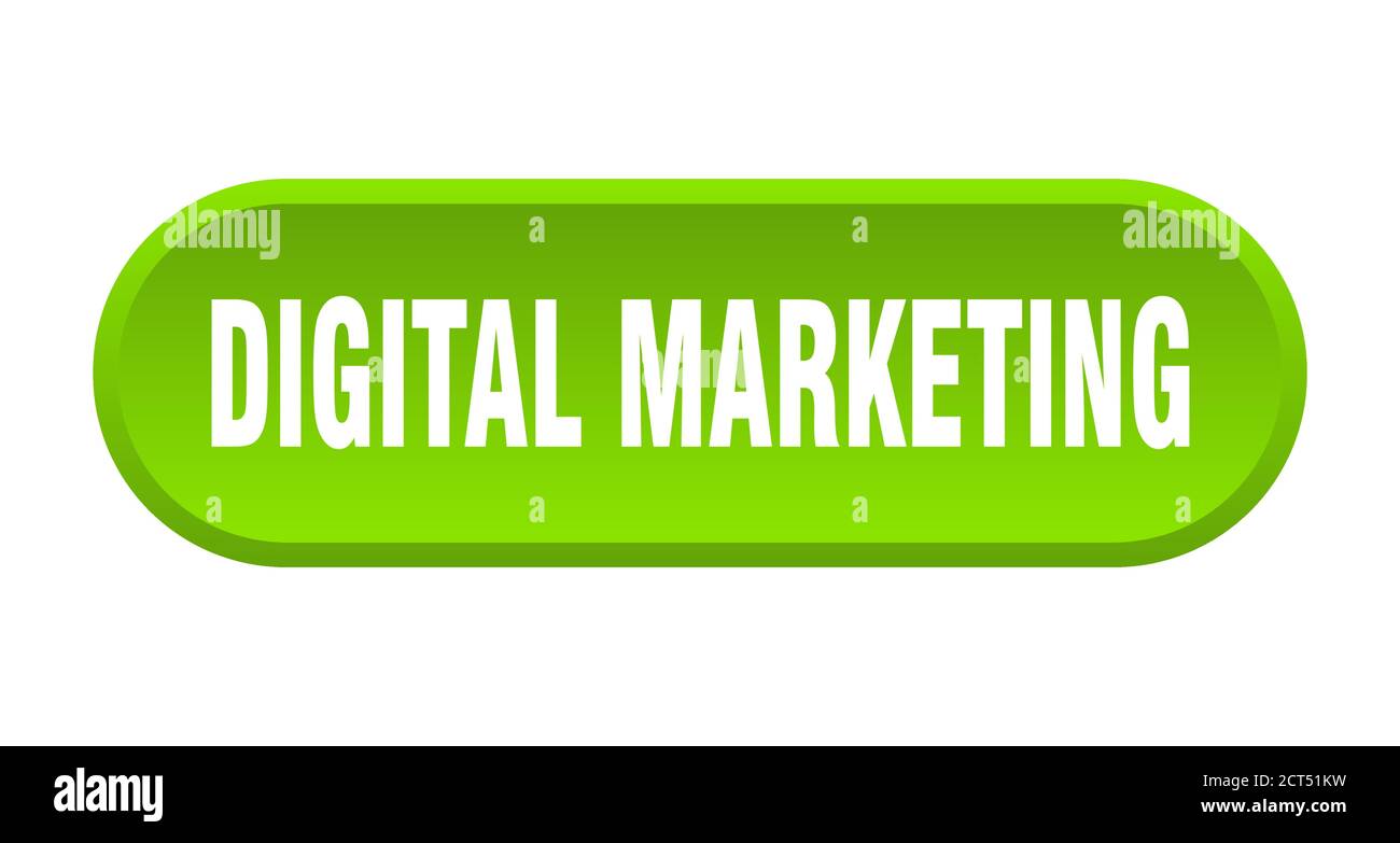 digital marketing button. rounded sign isolated on white background ...
