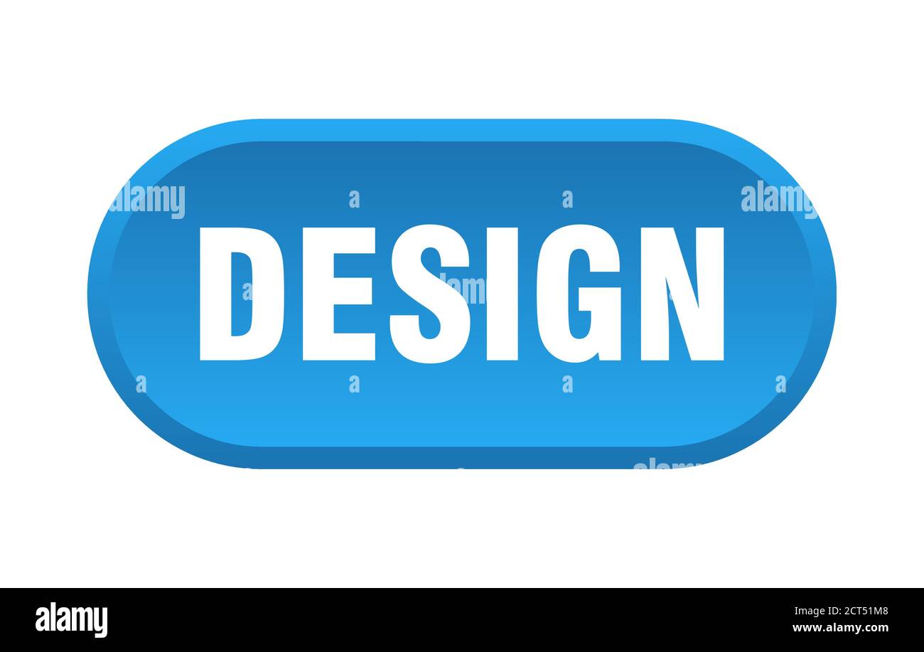 design button. rounded sign isolated on white background Stock Vector ...