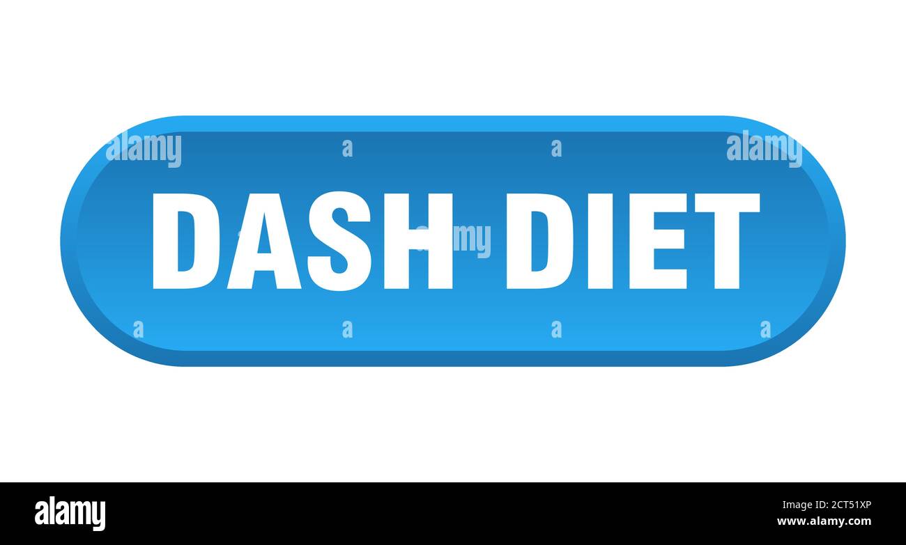 dash diet button. rounded sign isolated on white background Stock ...