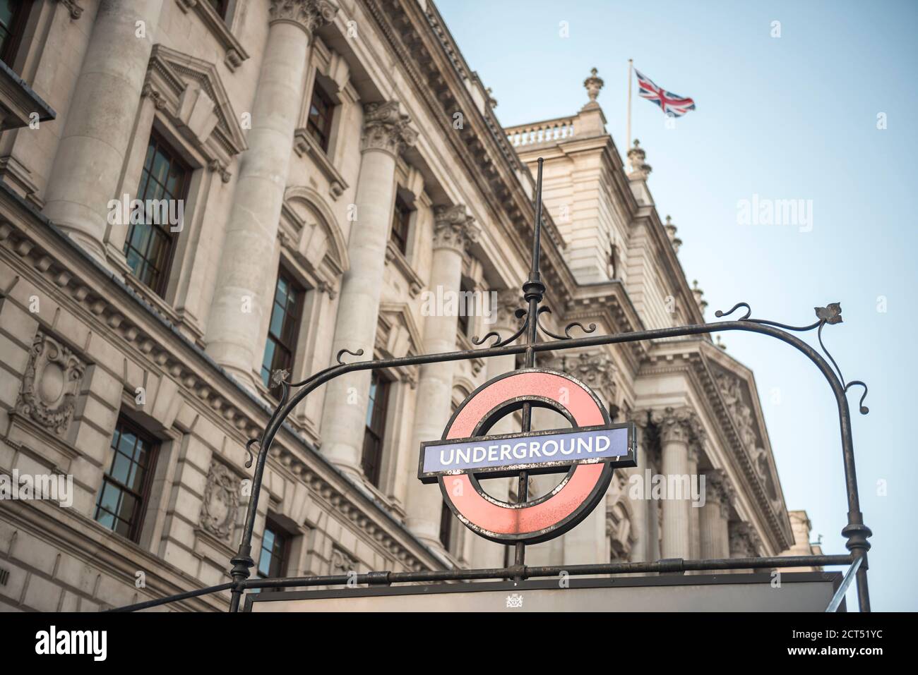 London Underground Tube Station Sign at Westminster Tube Station ...