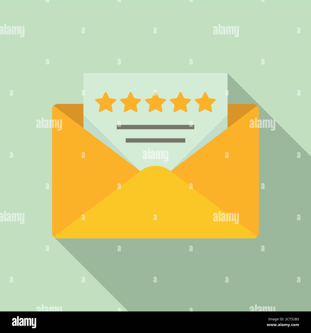 Mail reputation icon. Flat illustration of mail reputation vector icon ...