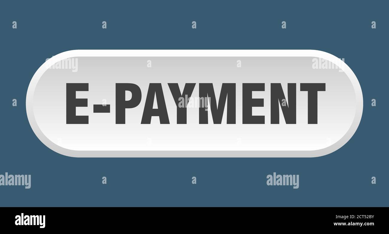 e-payment button. rounded sign isolated on white background Stock ...