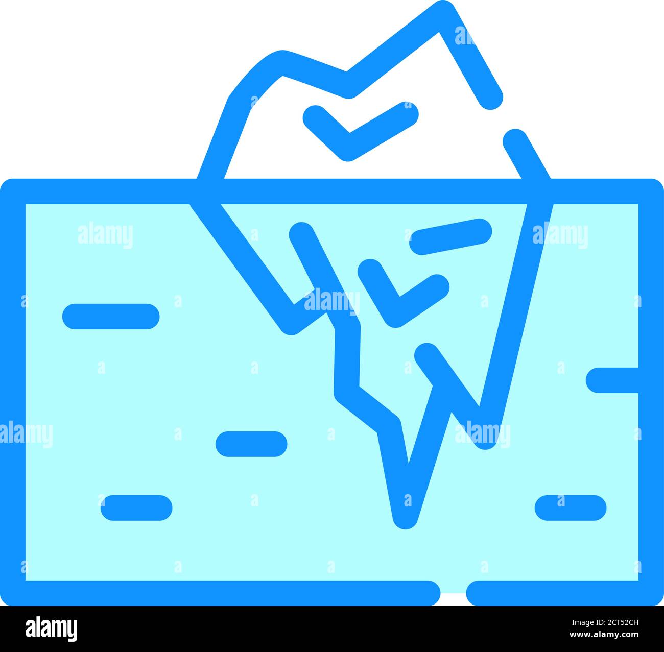 iceberg melting color icon vector symbol illustration Stock Vector ...