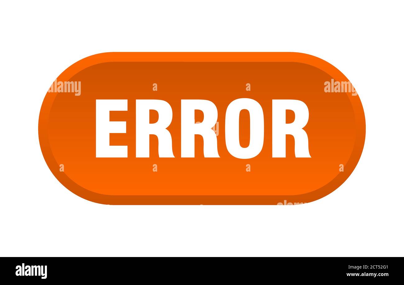 error button. rounded sign isolated on white background Stock Vector ...