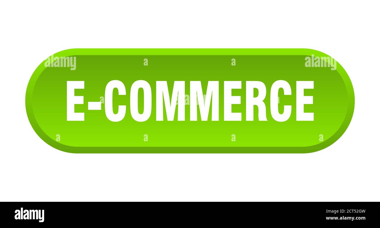 e-commerce button. rounded sign isolated on white background Stock ...
